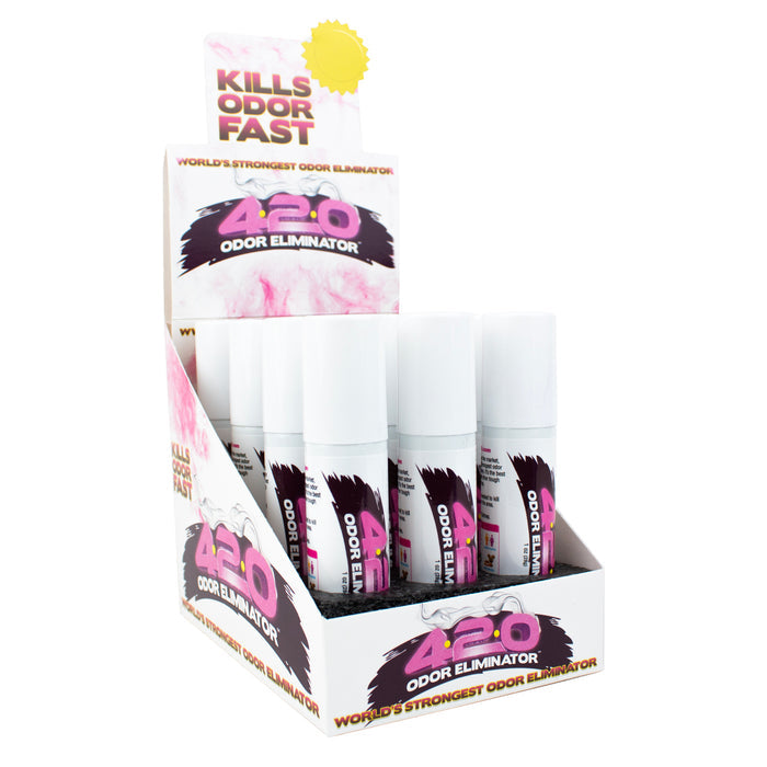 420 SPRAY ODOR ELIMINATOR PINK 12CT — ANG Wholesale
