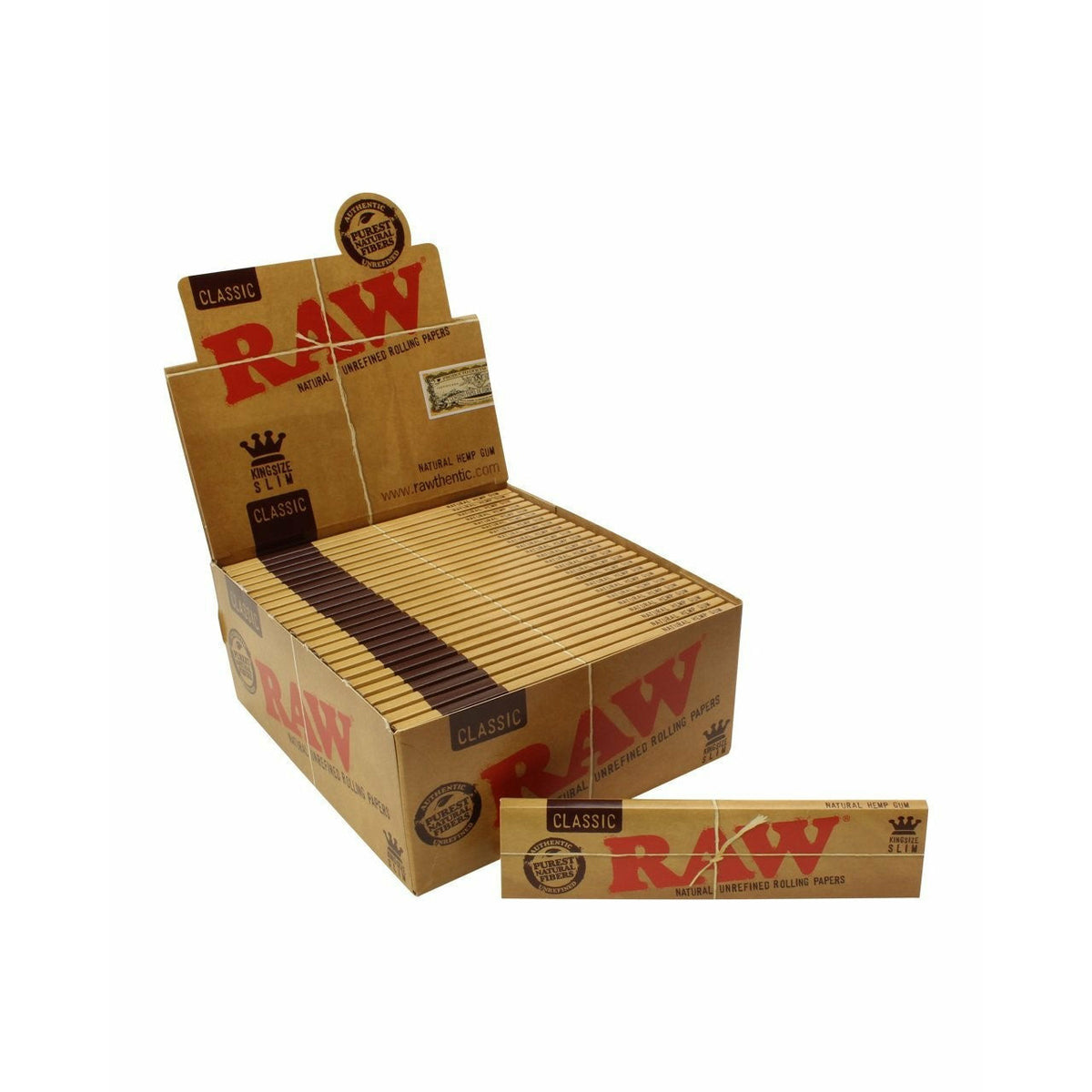 RAW CLASSIC KING SIZE SLIM 50CT BOX — ANG Wholesale